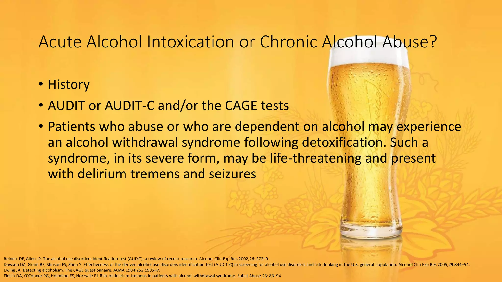 Alcohol Intoxication | PPTX