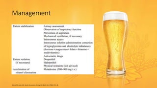 Alcohol Intoxication | PPTX