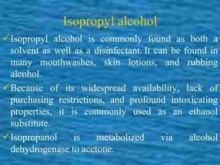 Alcohol intoxification | PPTX