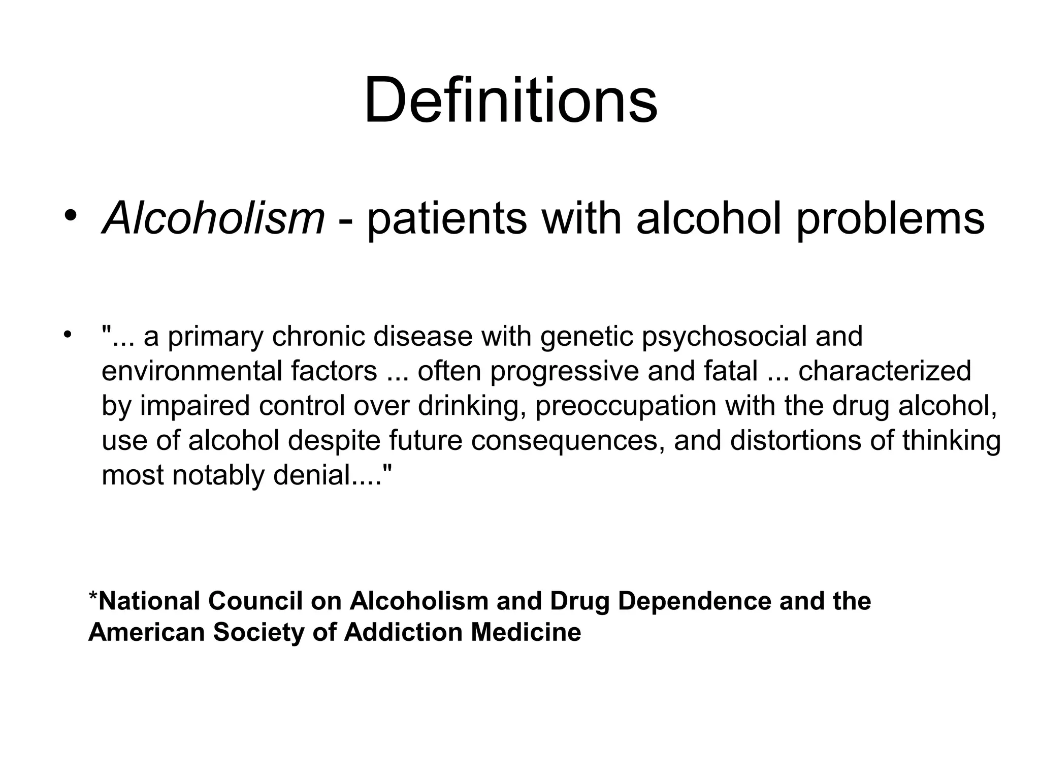 Alcoholism | PPT
