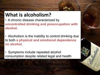 Alcoholism | PPTX