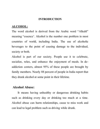 Alcoholism | DOCX