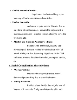Alcoholism | DOCX