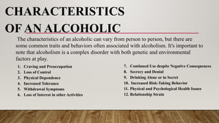 Alcoholism subject in the world. Trying to understand | PPTX
