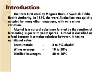 Alcoholism and associated disorders | PPT