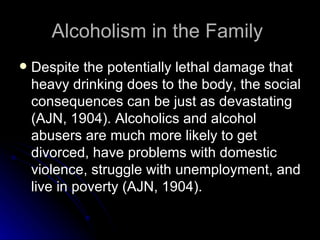 Alcoholism In The Family | PPT