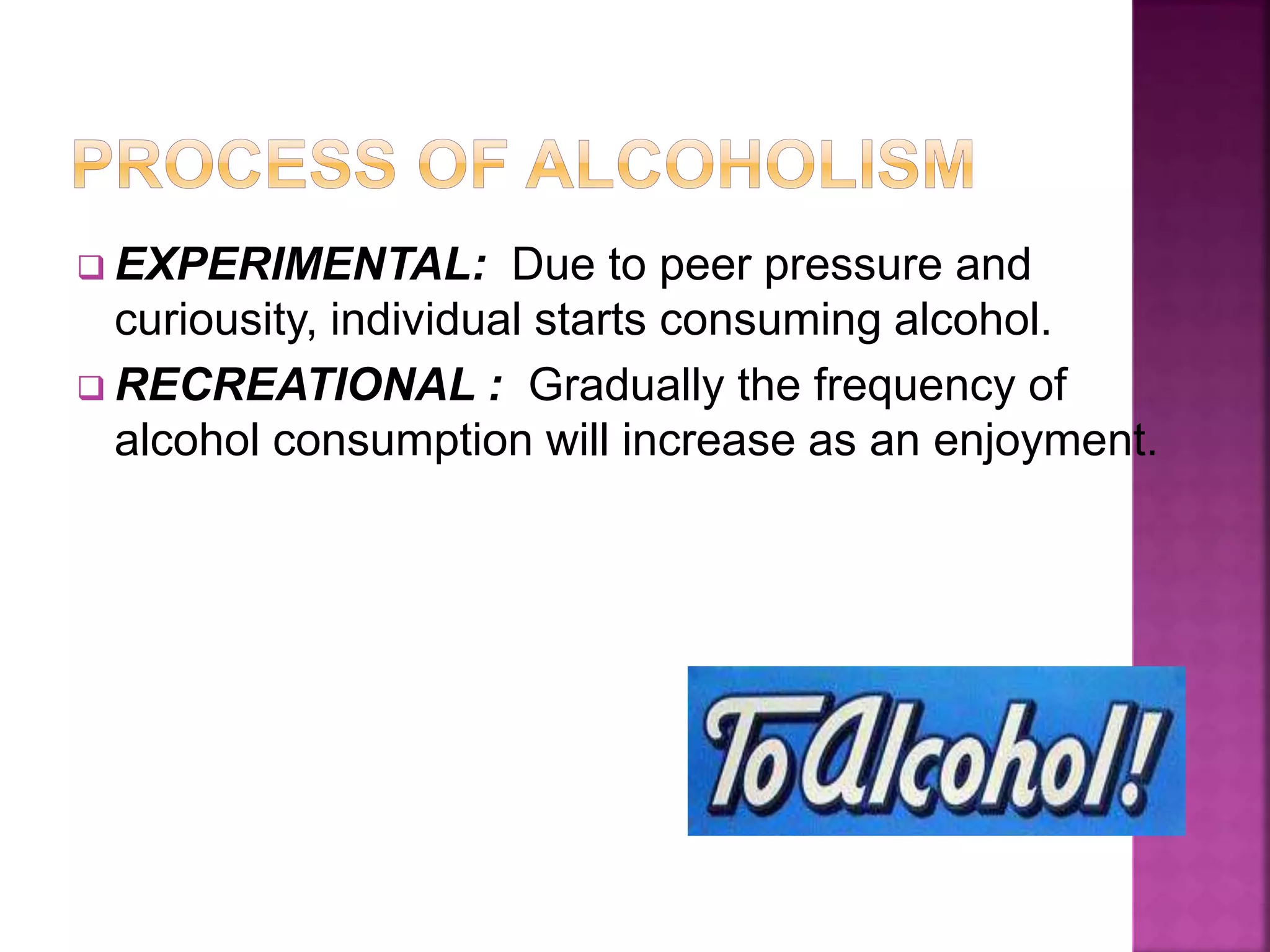 Alcoholism | PPTX | Substance Abuse | Diseases and Conditions