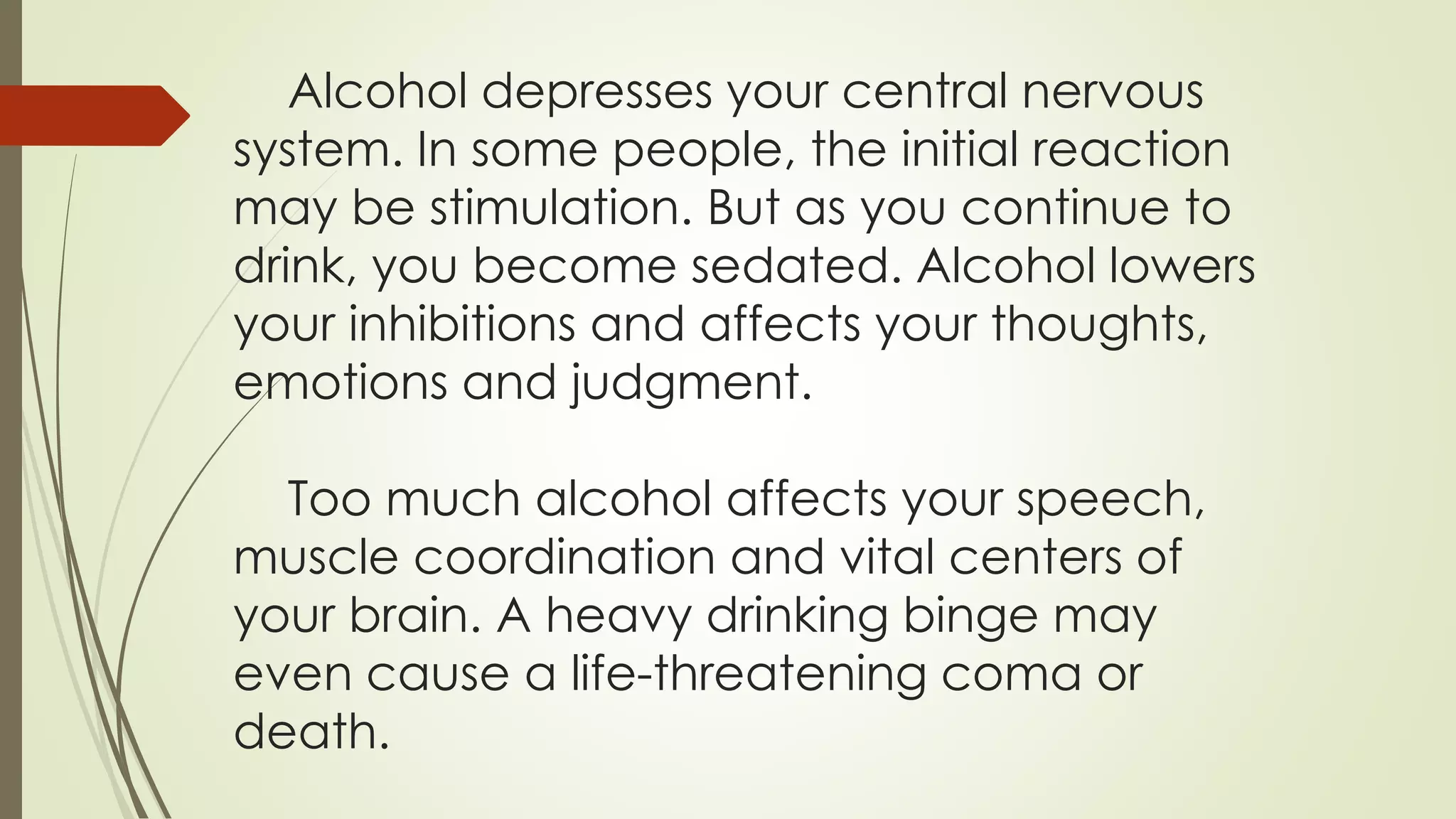 Alcoholism - Sign, Effects, Threats, Treatment | PPTX