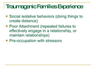 Alcoholism Within A Multigenerational Traumagenic Family Framework | PPT