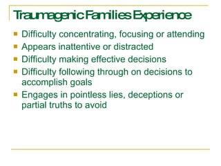 Alcoholism Within A Multigenerational Traumagenic Family Framework | PPT
