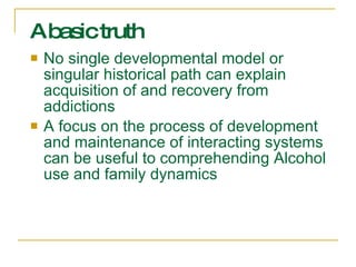 Alcoholism Within A Multigenerational Traumagenic Family Framework | PPT