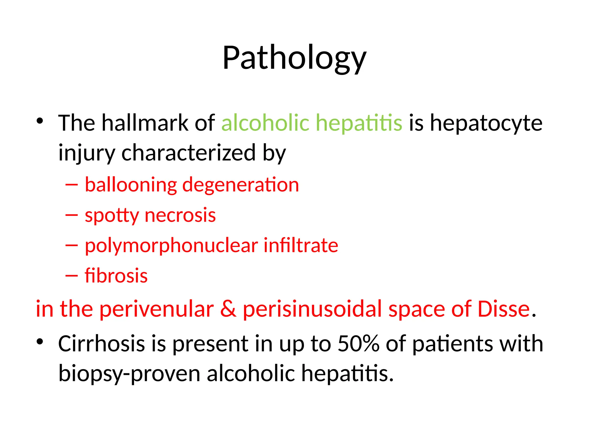 Alcohol liver disease : causes , pathophysiology and its management | PPT