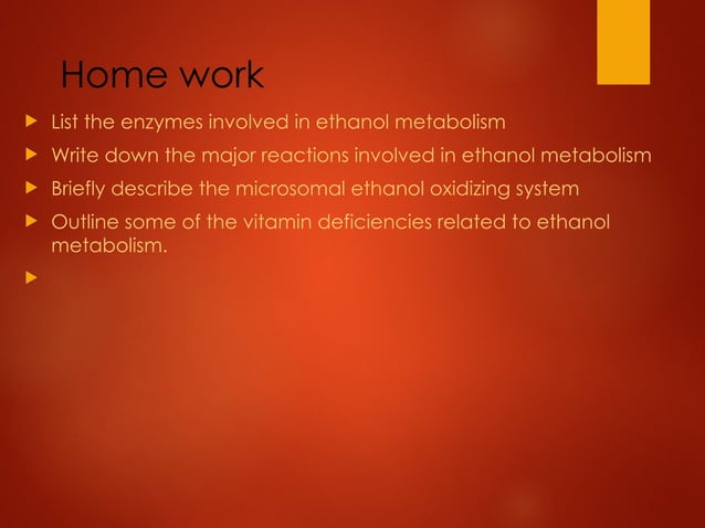Alcohol_Metabolism lecture biochemistry detailed lectuer | PPT ...