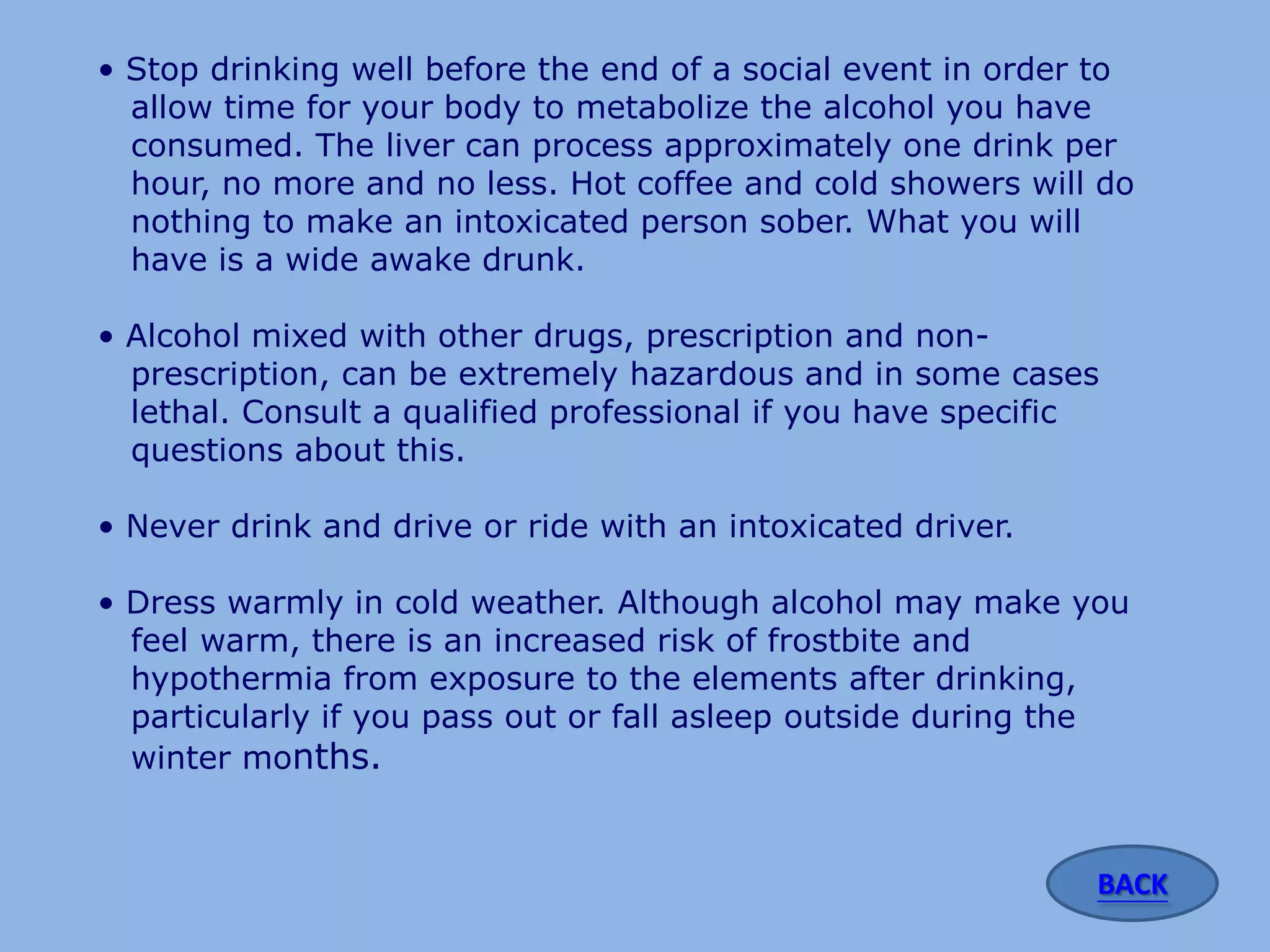 Alcohol Moderate Tips | PPT