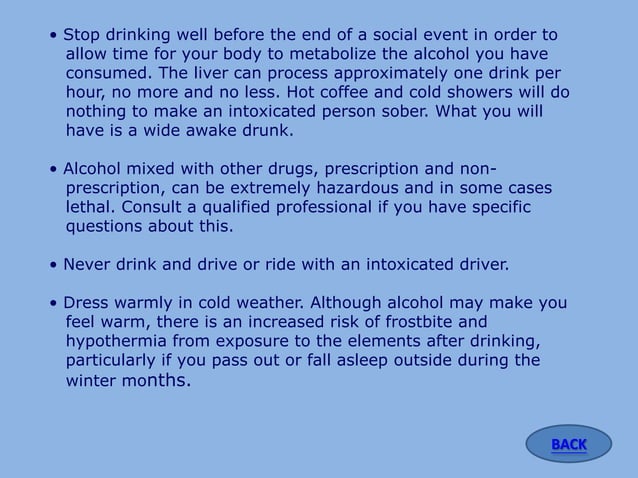 Alcohol Moderate Tips | PPT