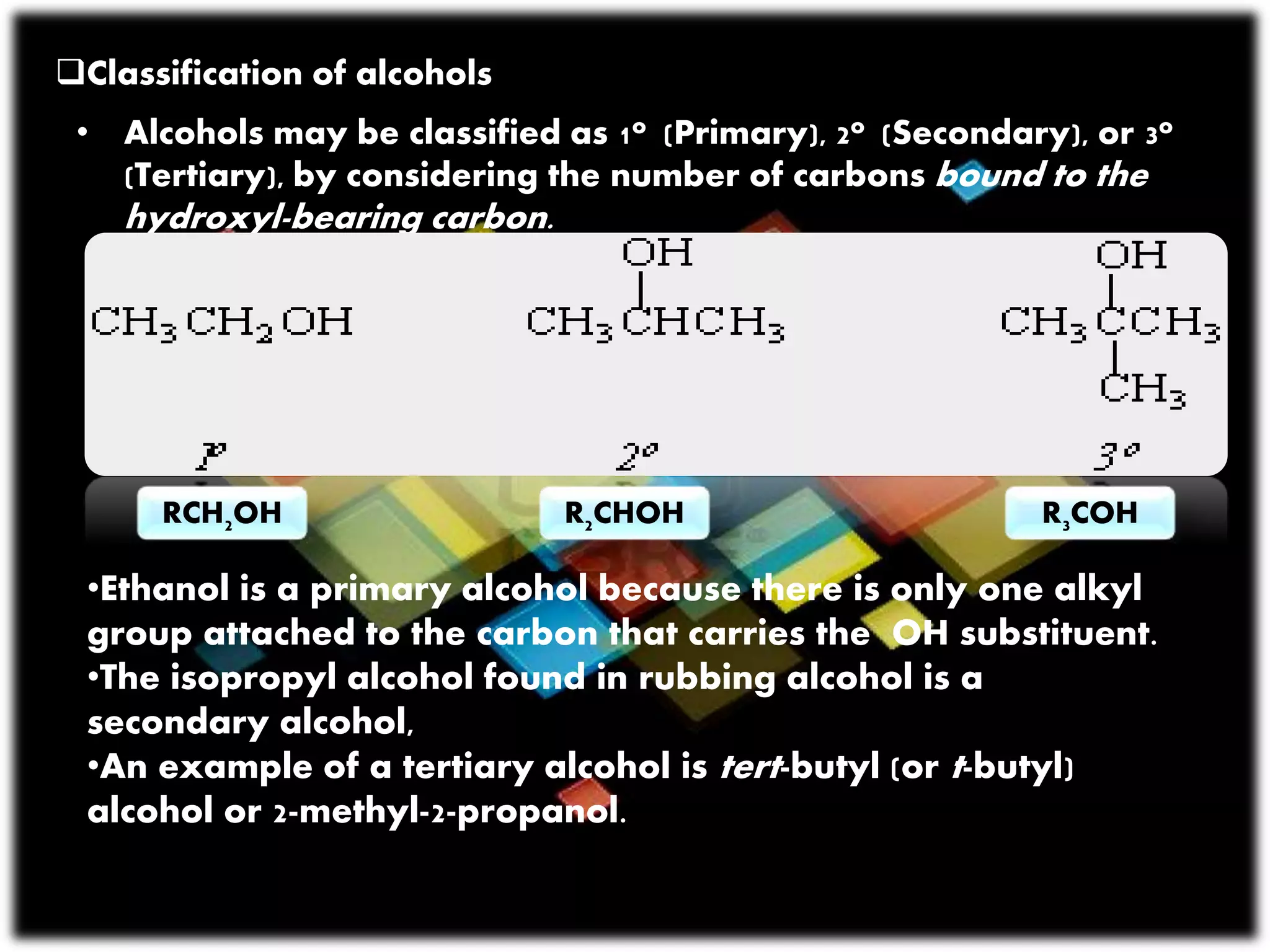 Alcohol in organic chemistry | PPTX
