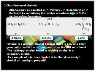 Alcohol in organic chemistry | PPTX
