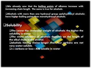 Alcohol in organic chemistry | PPTX