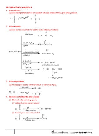 Alcohol, phenol & ether | PDF