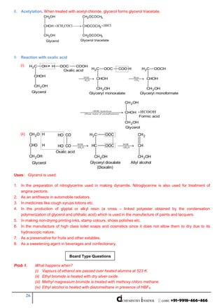 Alcohol, phenol & ether | PDF