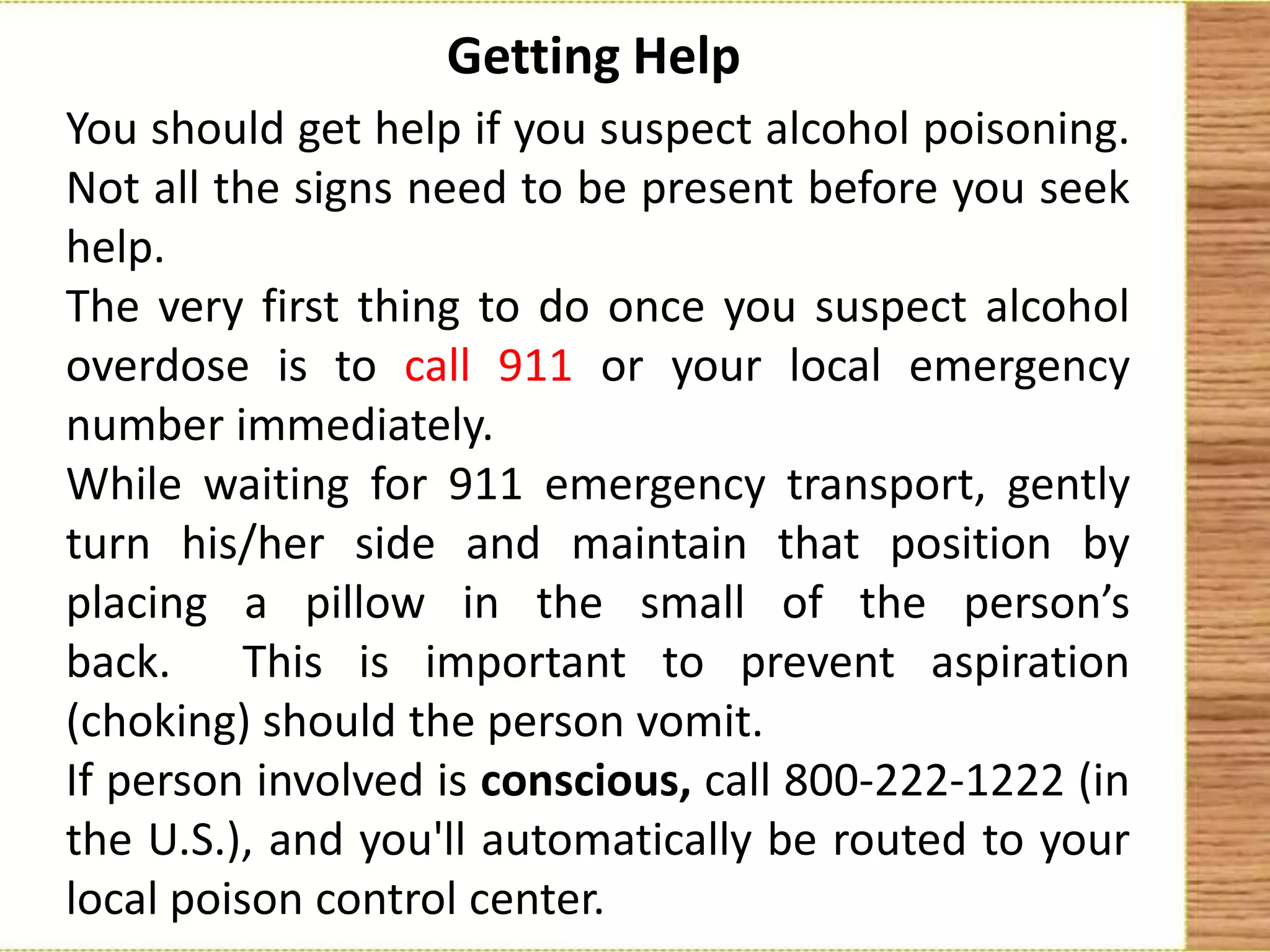 Alcohol poisoning must know facts | PPTX