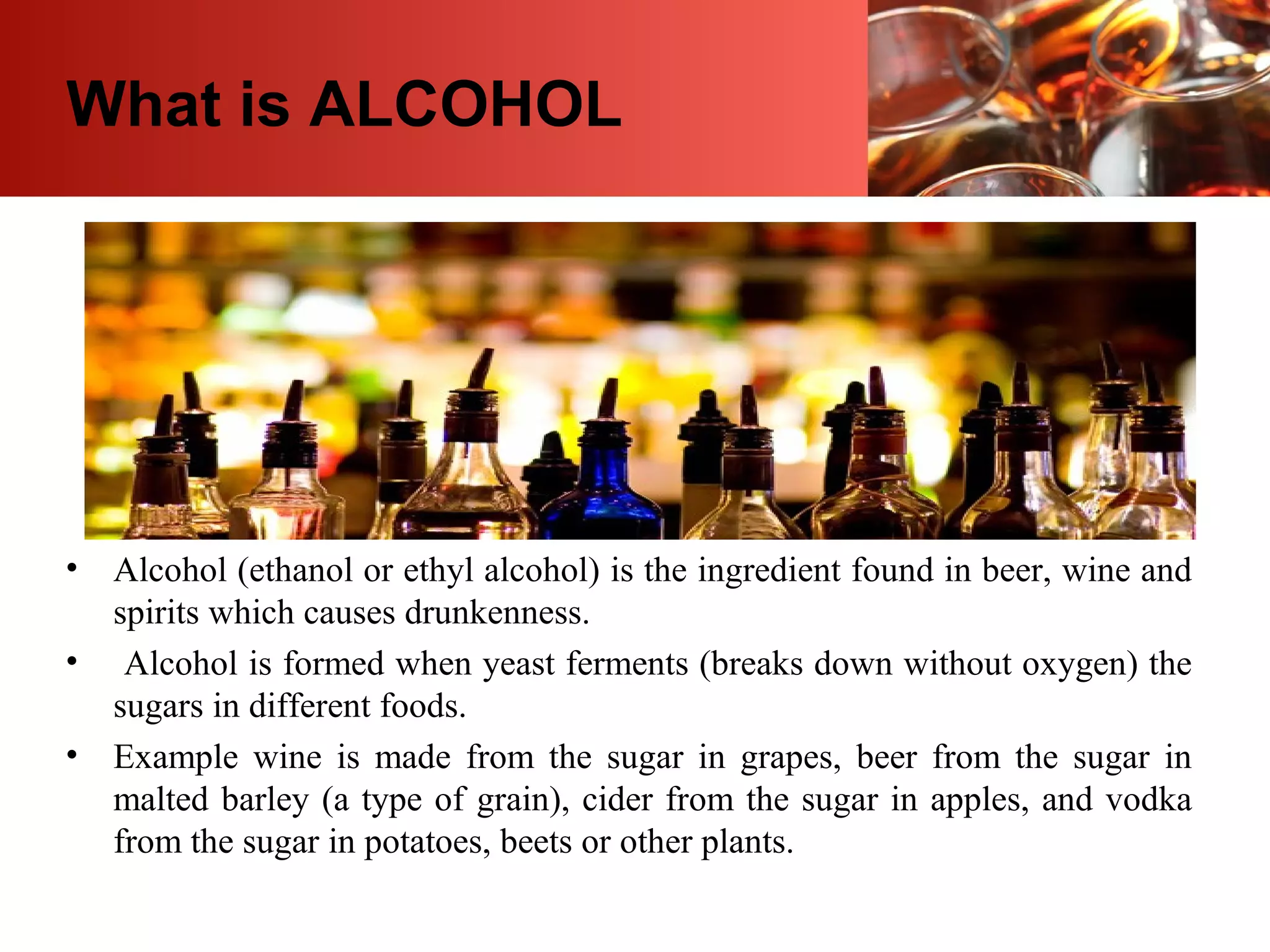 Alcohol presentation | PPT | Alcoholic Beverages | Food & Drink