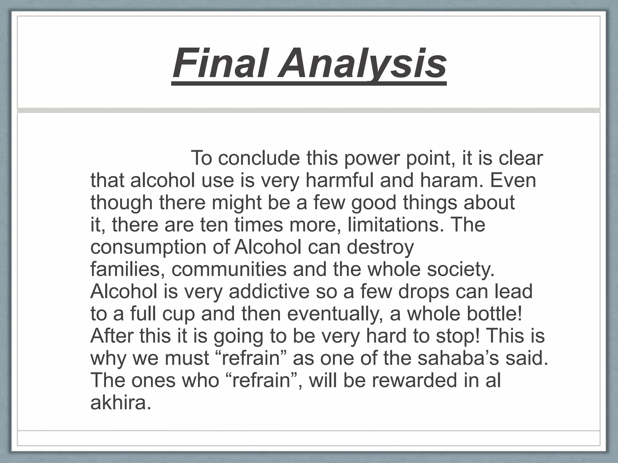 The Dangers of Alcohol Consumption | PPTX