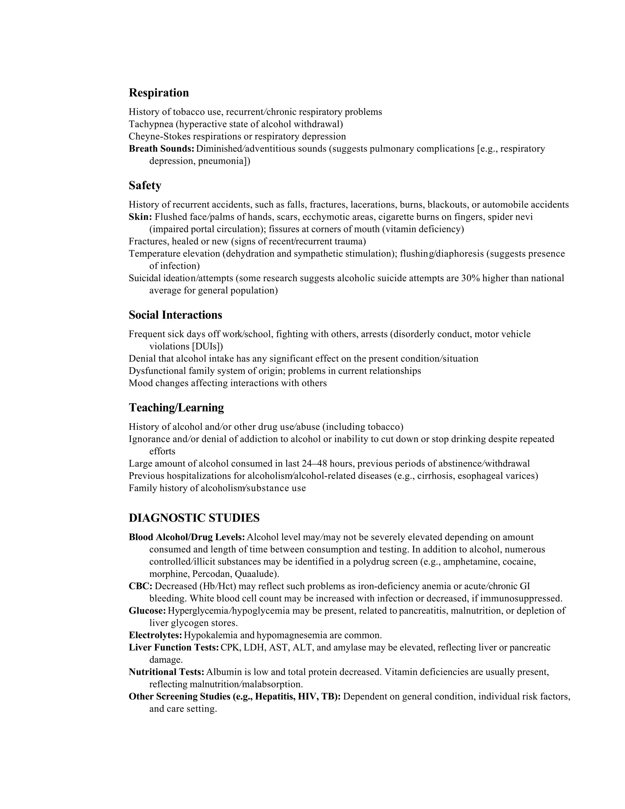 Alcohol related disorders | PDF