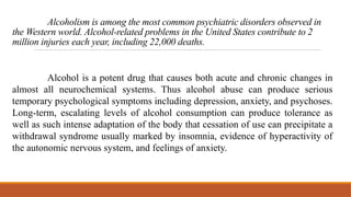 Alcohol Related Disorders A01 to A09.pptx