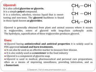Alcohols (B.Pharm 1st Year 2nd Sem.) | PPTX