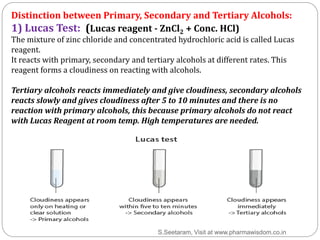 Alcohols (B.Pharm 1st Year 2nd Sem.) | PPTX