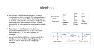 Alcohols | PPTX