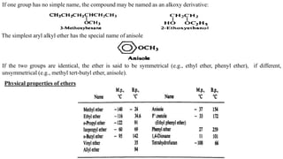 Alcohols, alkyl halides and ethers | PPTX