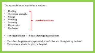 ALCOHOLS AND DISULFIRAM- BPHARM FOURTH SEMESTER | PPTX