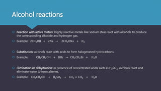 Alcohols and Phenols.pptx | Alcoholic Beverages | Food & Drink