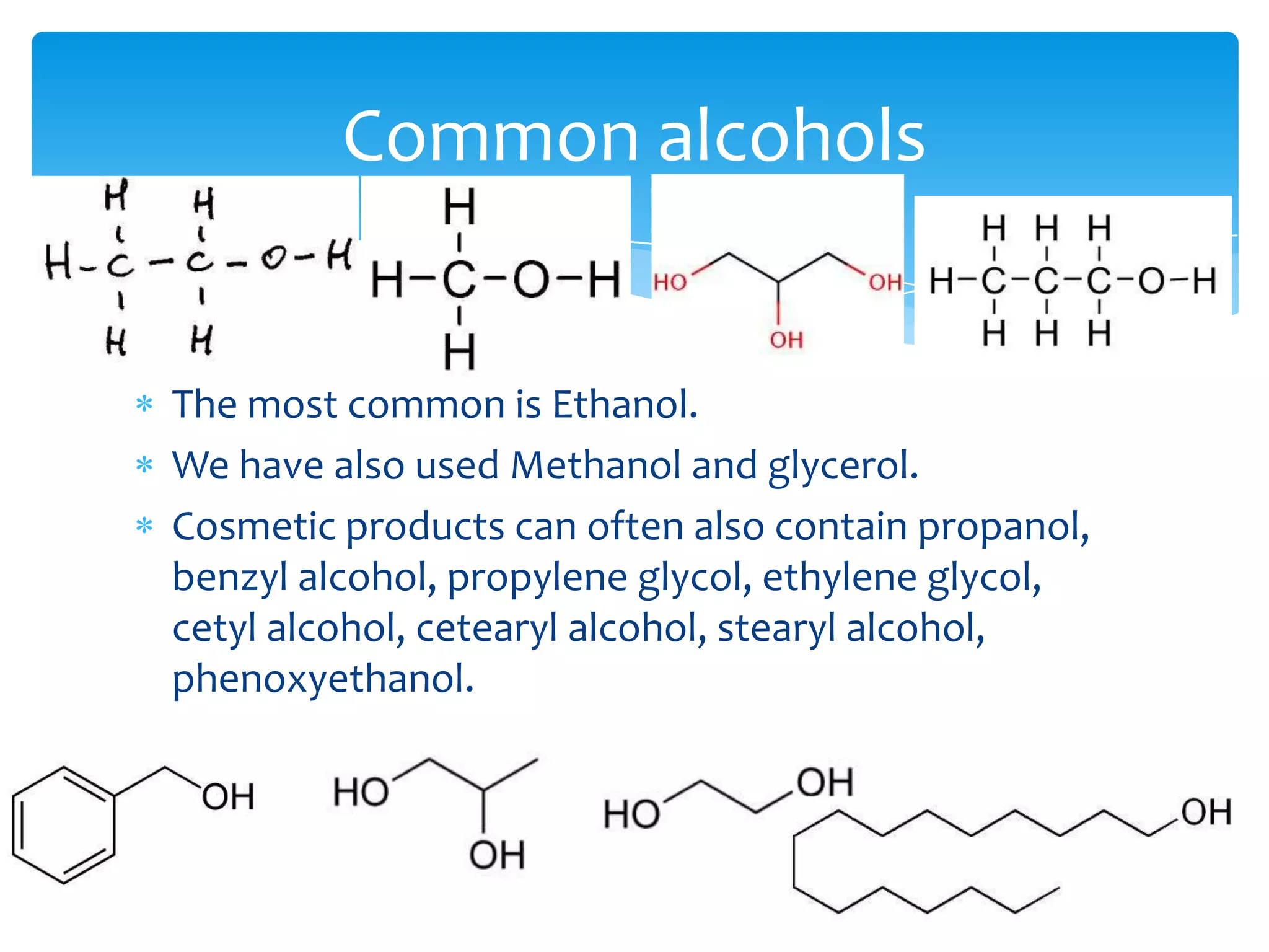Alcohols as solvents | PPTX