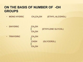 Alcohols, phenol & ethers | PPT