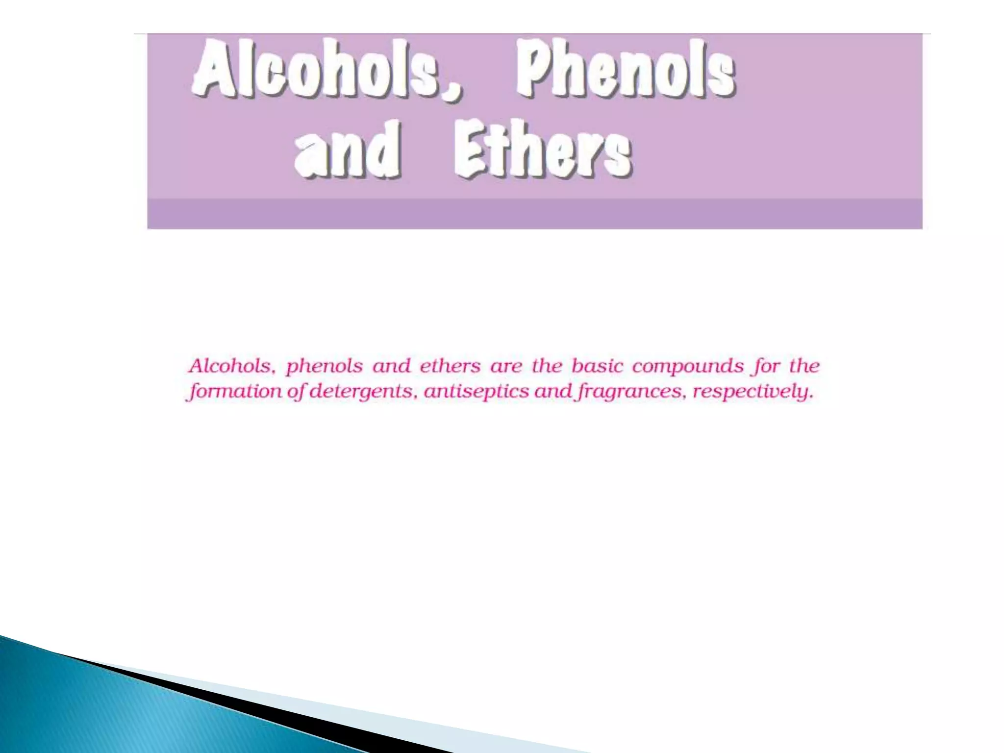 Alcohols,phenols, ethers | PPTX