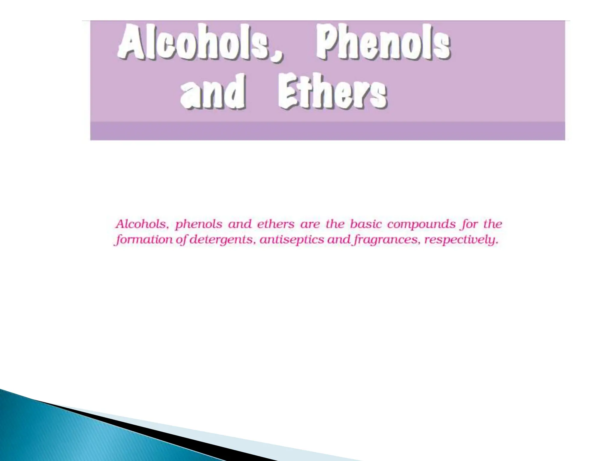 alcohol phenols ethers class 12 notes pdf | PDF