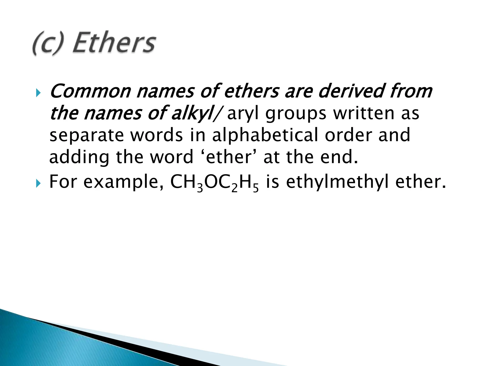 alcohol phenols ethers class 12 notes pdf | PDF