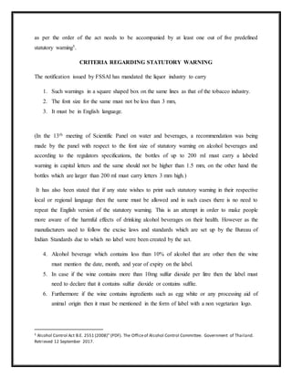 Law of Alcohol and Alcoholic Beverages | DOCX