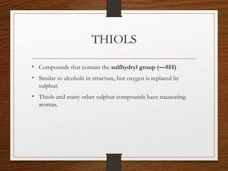 Alcohols, thiols, phenols, and ethers | PPTX