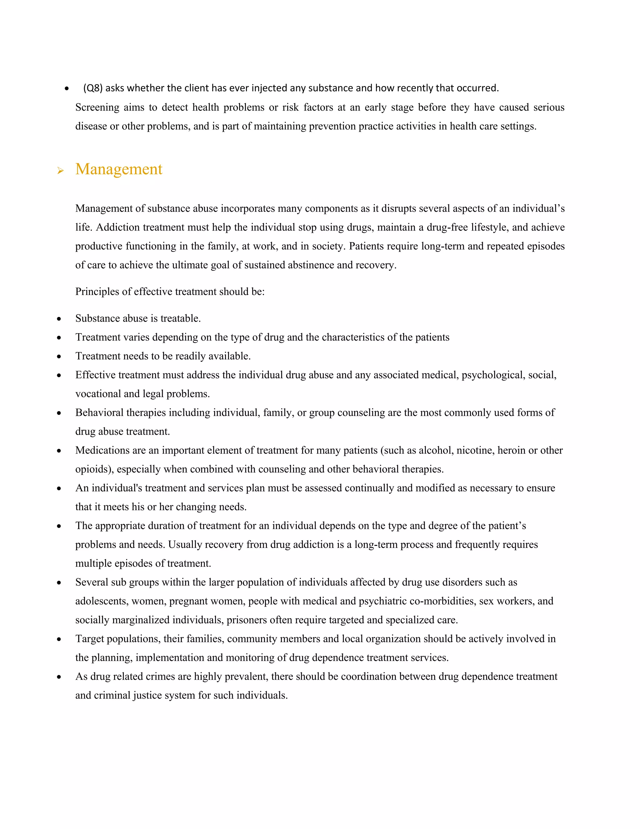 Alcohol & substance abuse | PDF