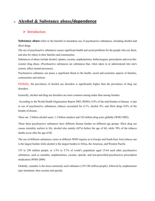 Alcohol & substance abuse | PDF