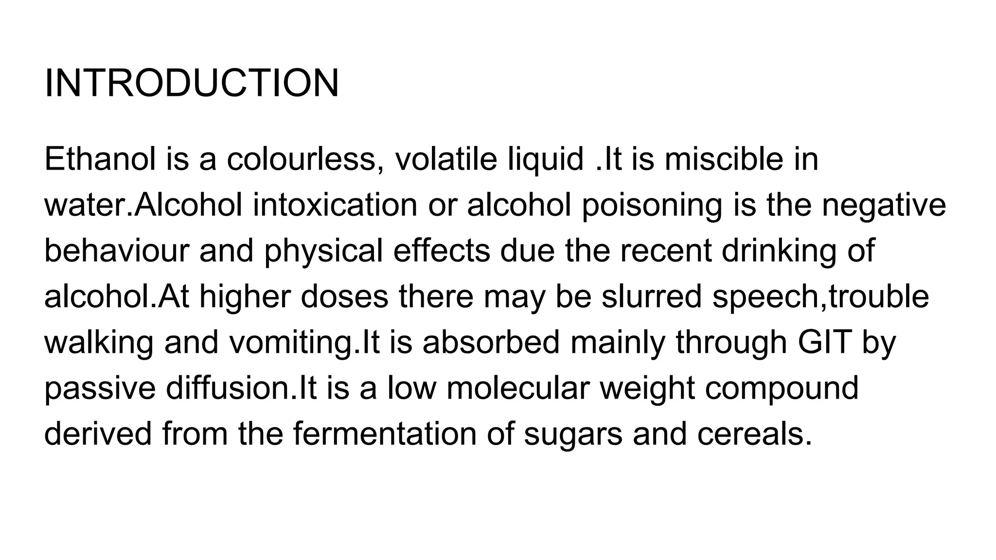 Alcohol toxicity case study | PPTX