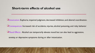 Alcohol use and health slide presentation for public health students | PPTX