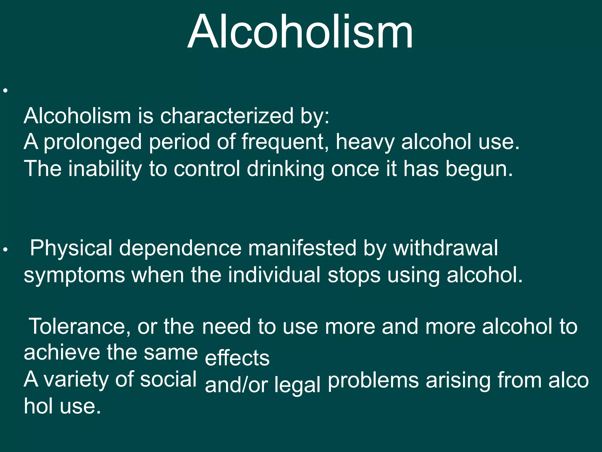 Alcohol use disorder | PPTX
