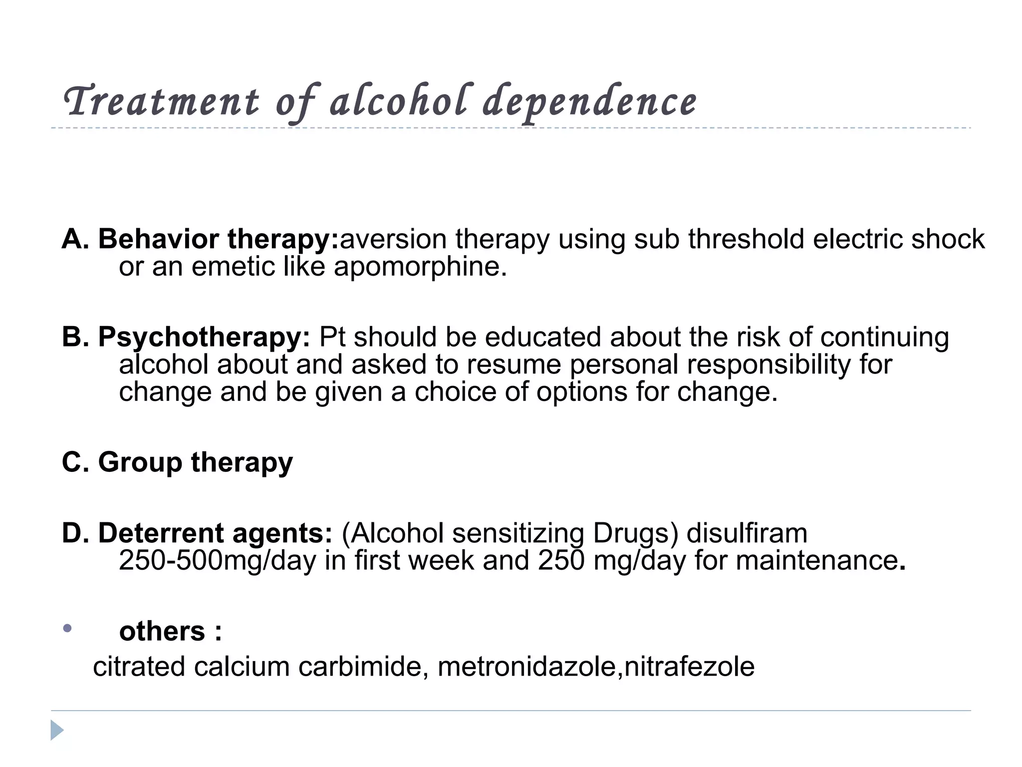Alcohol use disorder | PPT