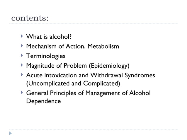 Alcohol use disorder | PPT