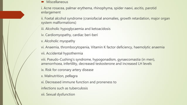 Alcohol use disorders | PPTX | Substance Abuse | Diseases and Conditions